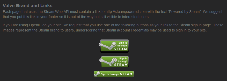 Valve's new official "Sign In Through Steam" buttons : r/CrappyDesign